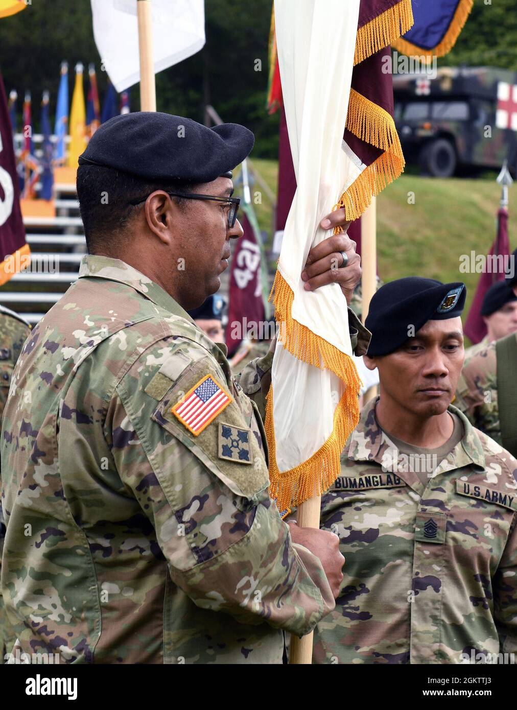 U.S. Army Col. Jordan V. Henderson III, 30th Medical Brigade commander ...