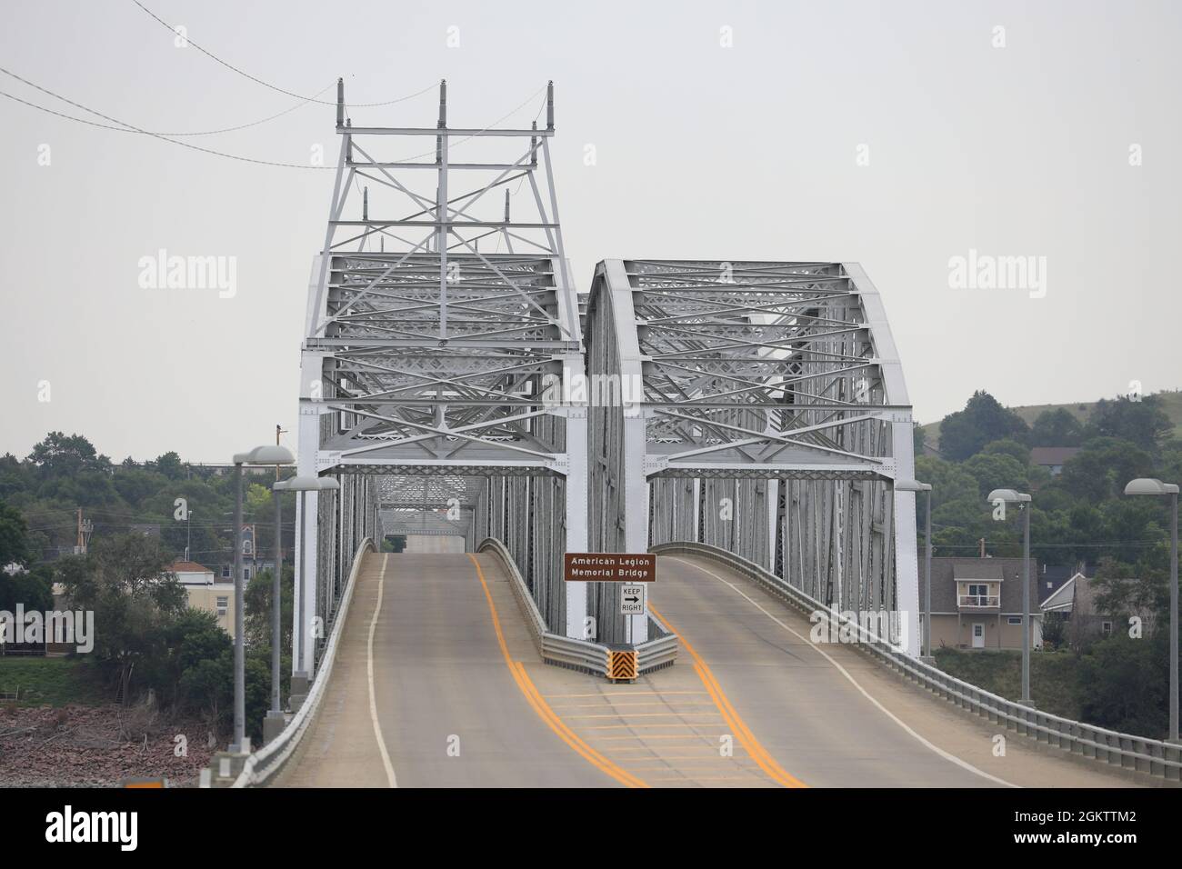 Historic American Legion Memorial Bridge aka Chamberlain Bridge over ...