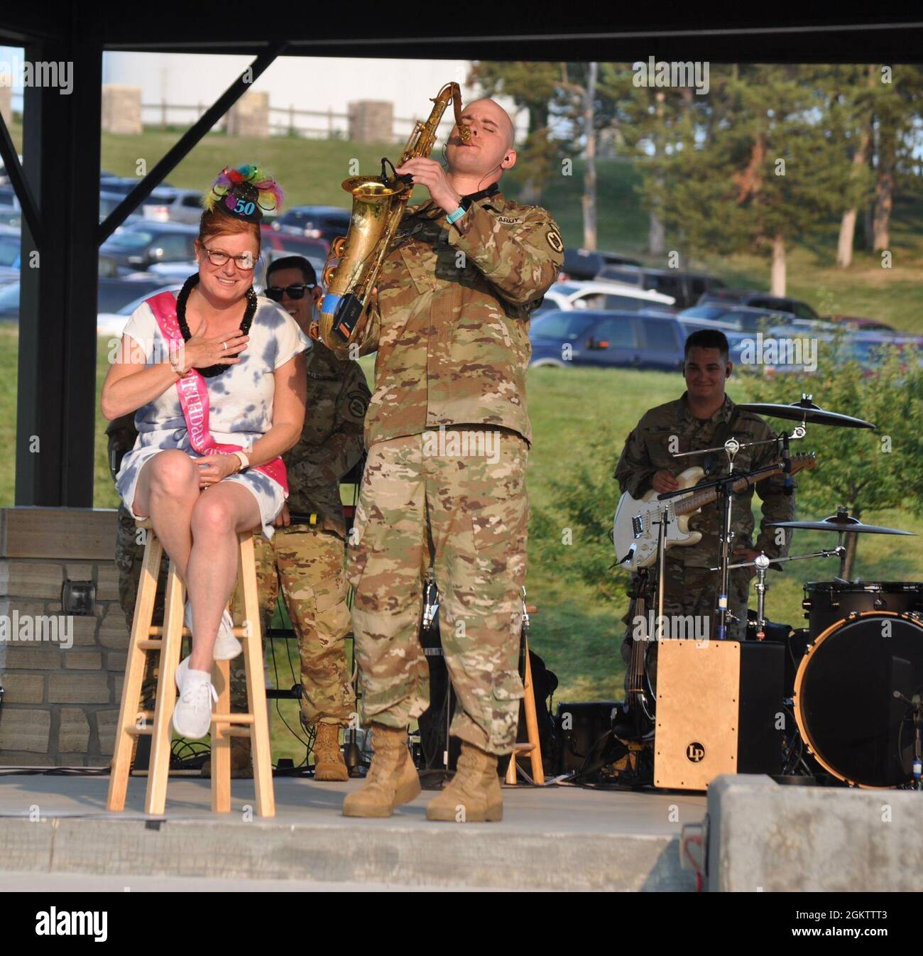 Spc. Jordan Elliff, musician with the 34th Army Band, Sidewinders ...