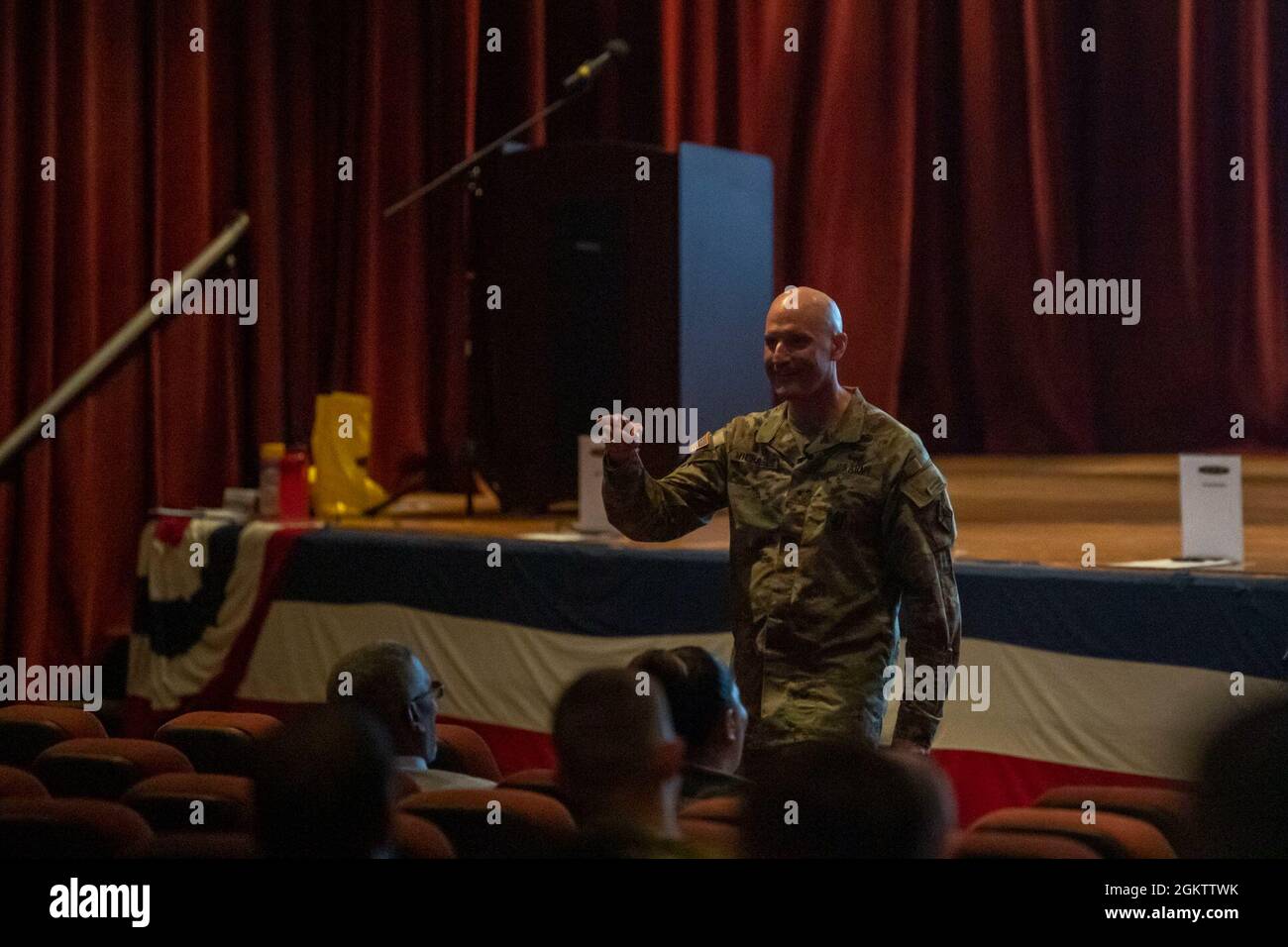 Fort Jackson Commander Brig. Gen. Patrick R. Michaelis speaks at his ...