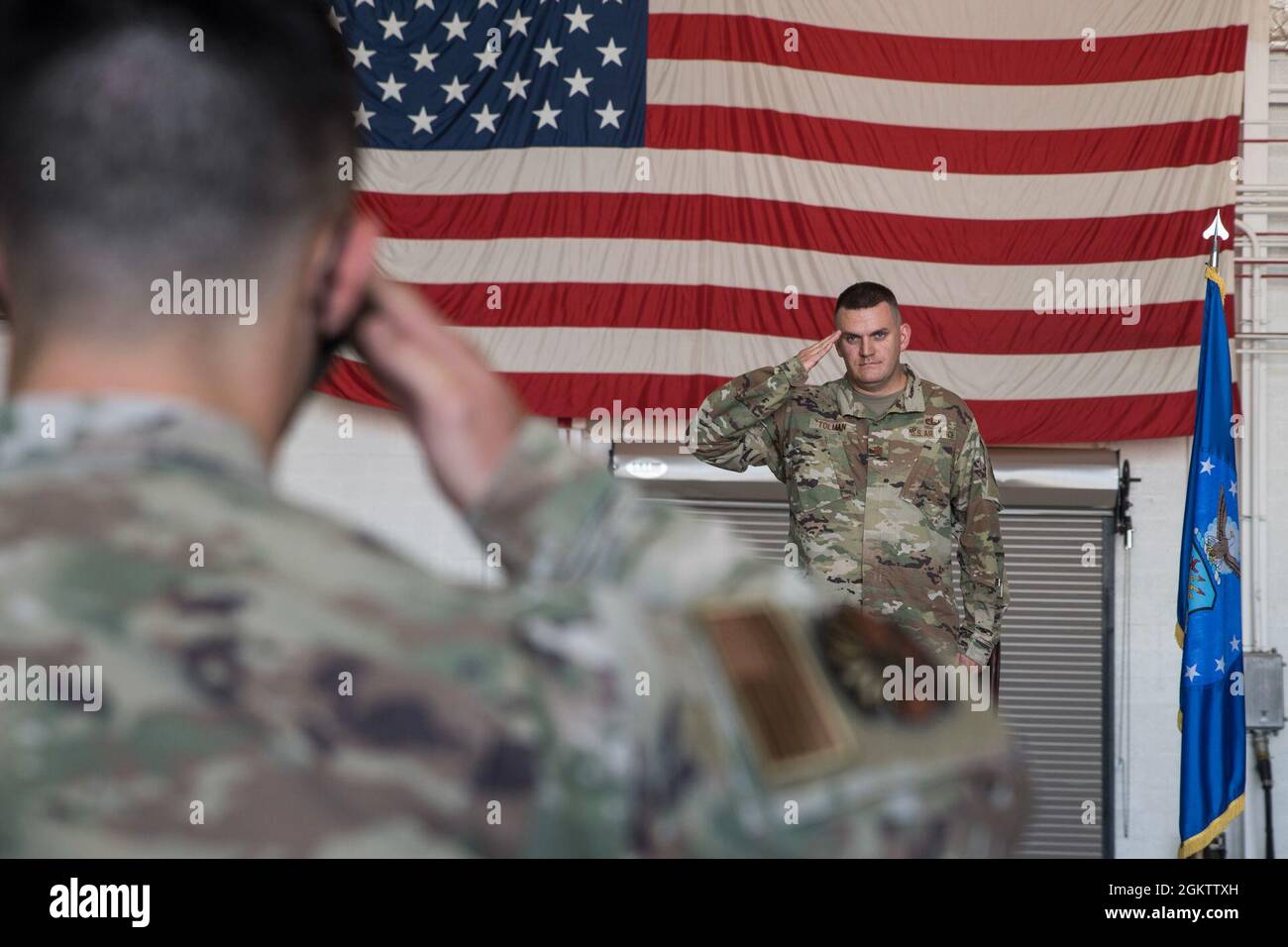 U.S. Air Force Maj. Jonathan Tolman, 355th Munitions Squadron commander ...