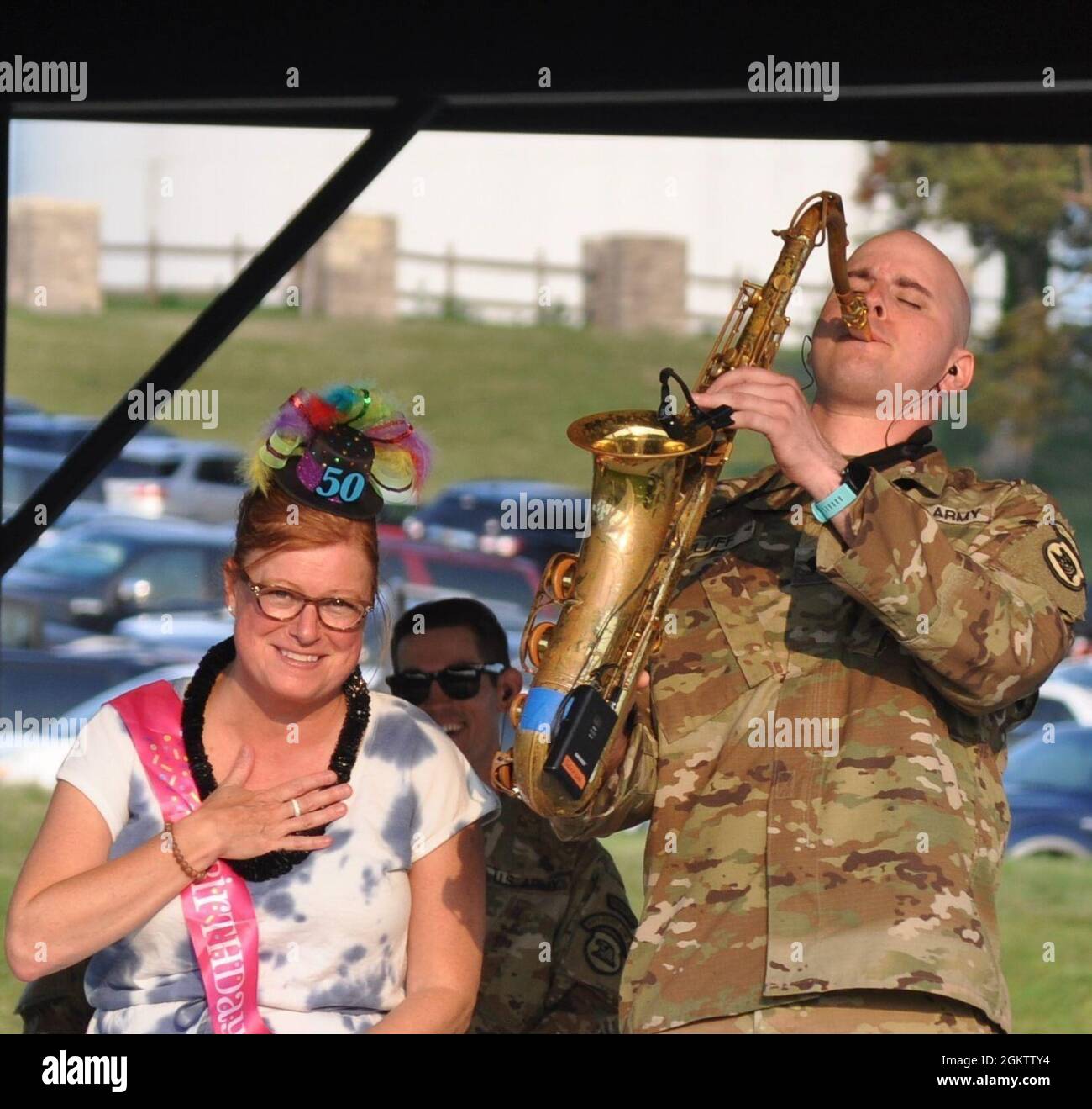 Spc. Jordan Elliff, musician with the 34th Army Band, Sidewinders ...