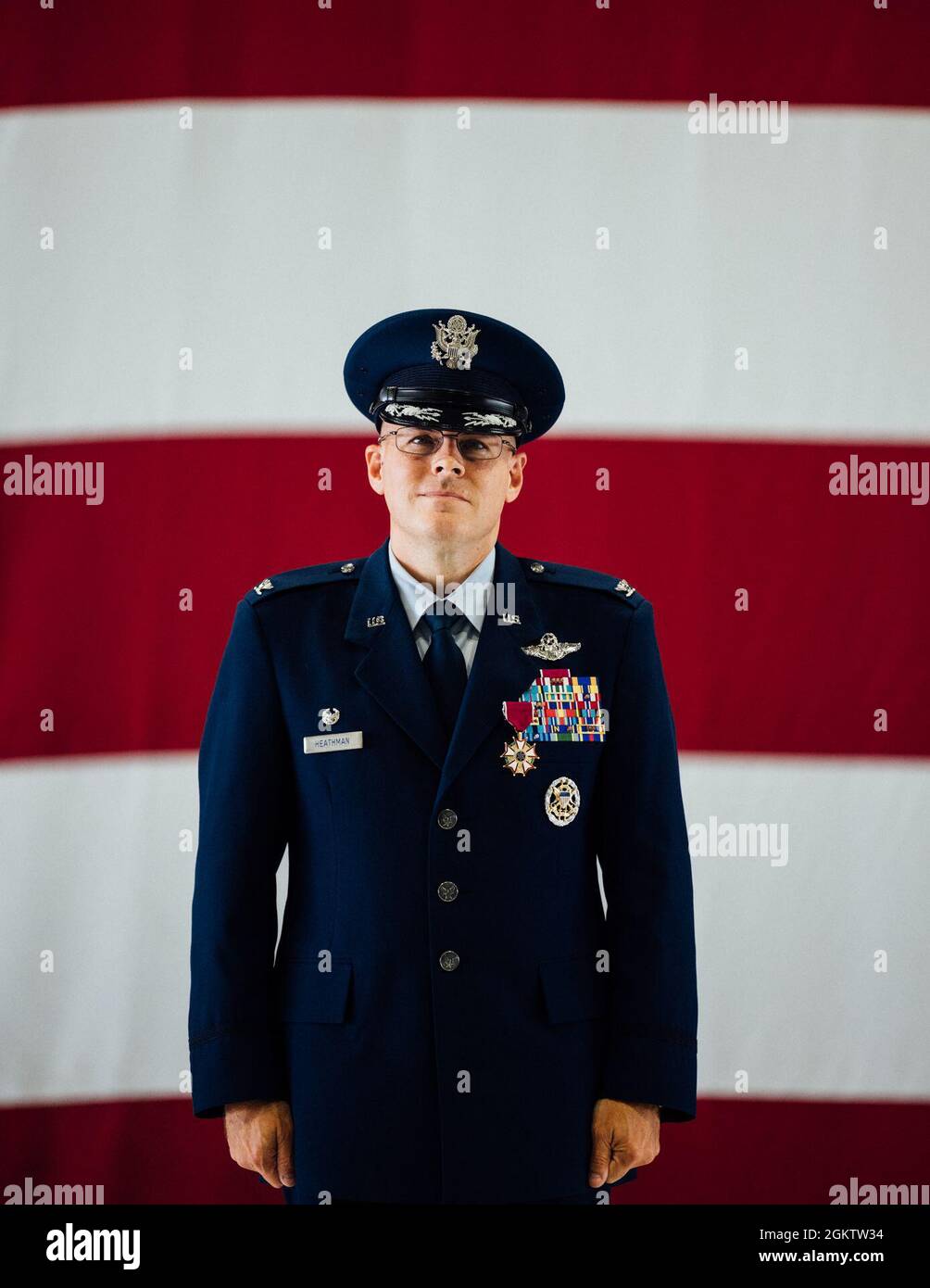 Col. Scot Heathman, outgoing 375th Air Mobility Wing commander, awaits ...