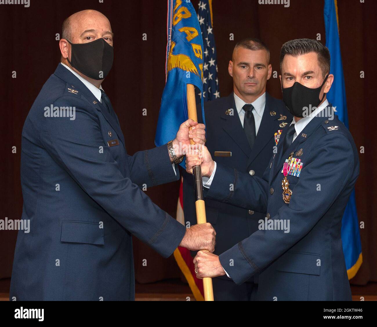 The 88th Mission Support Group holds a change of command ceremony at ...