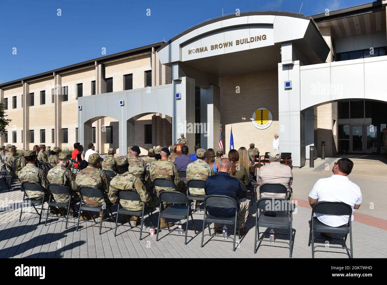 Members of the base community gather in celebration of the Goodfellow ...