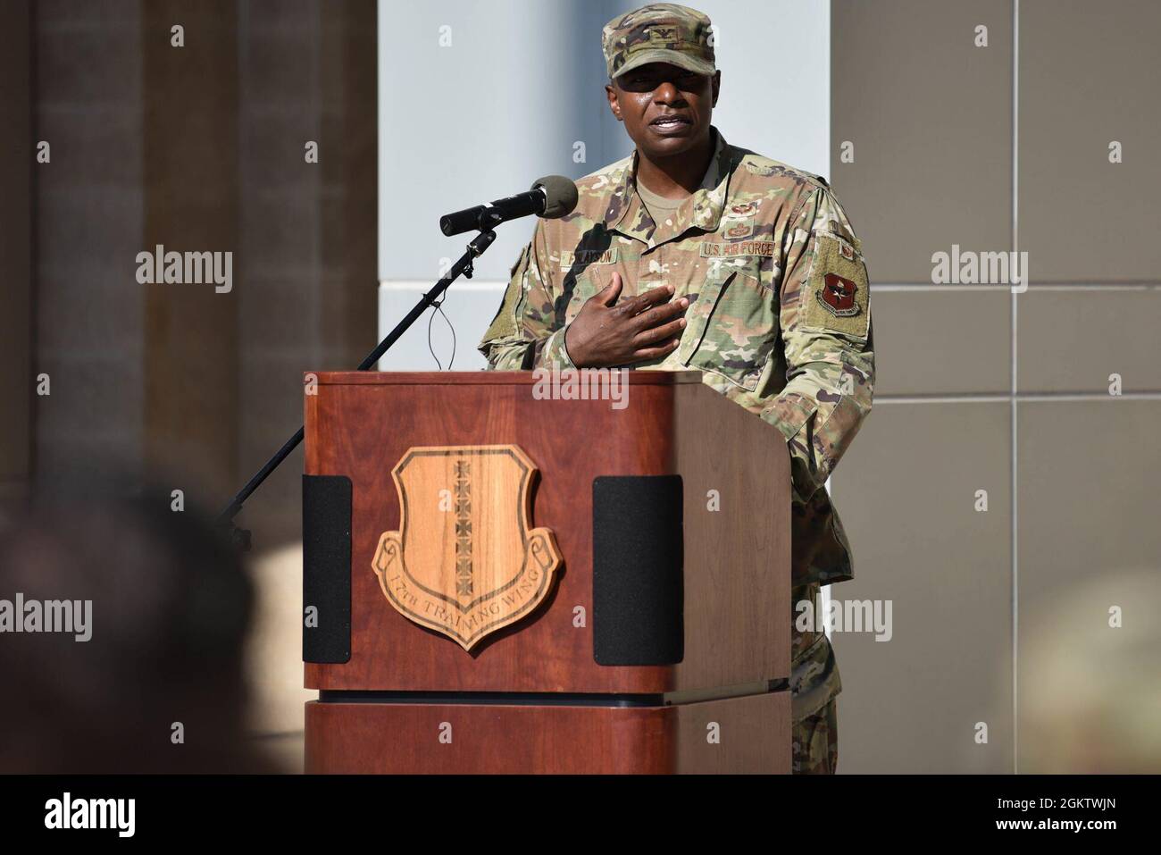 U.S. Air Force Col. James Finlayson, 17th Training Wing vice commander ...