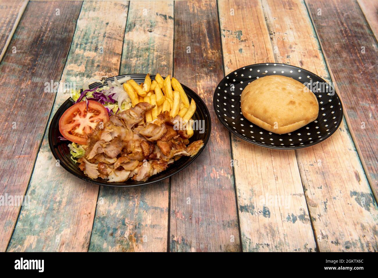 Donner Kebab Meat And Chips High Resolution Stock Photography and ...