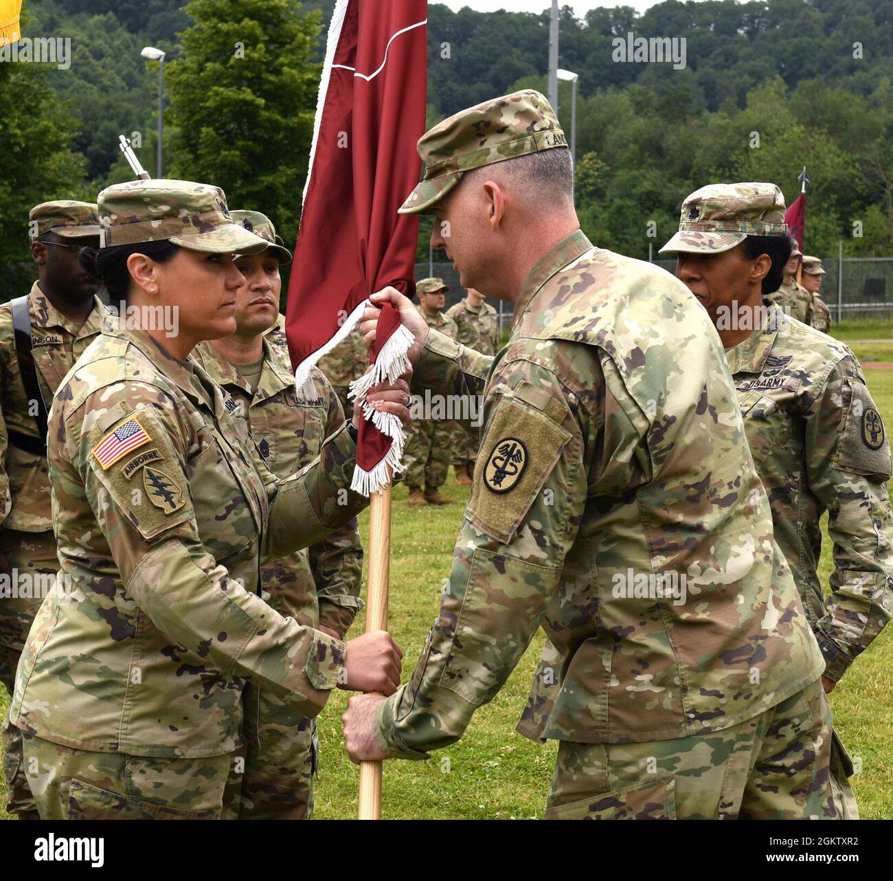 U.S. Army Col. Andrew L. Landers (right), Landstuhl Regional Medical ...