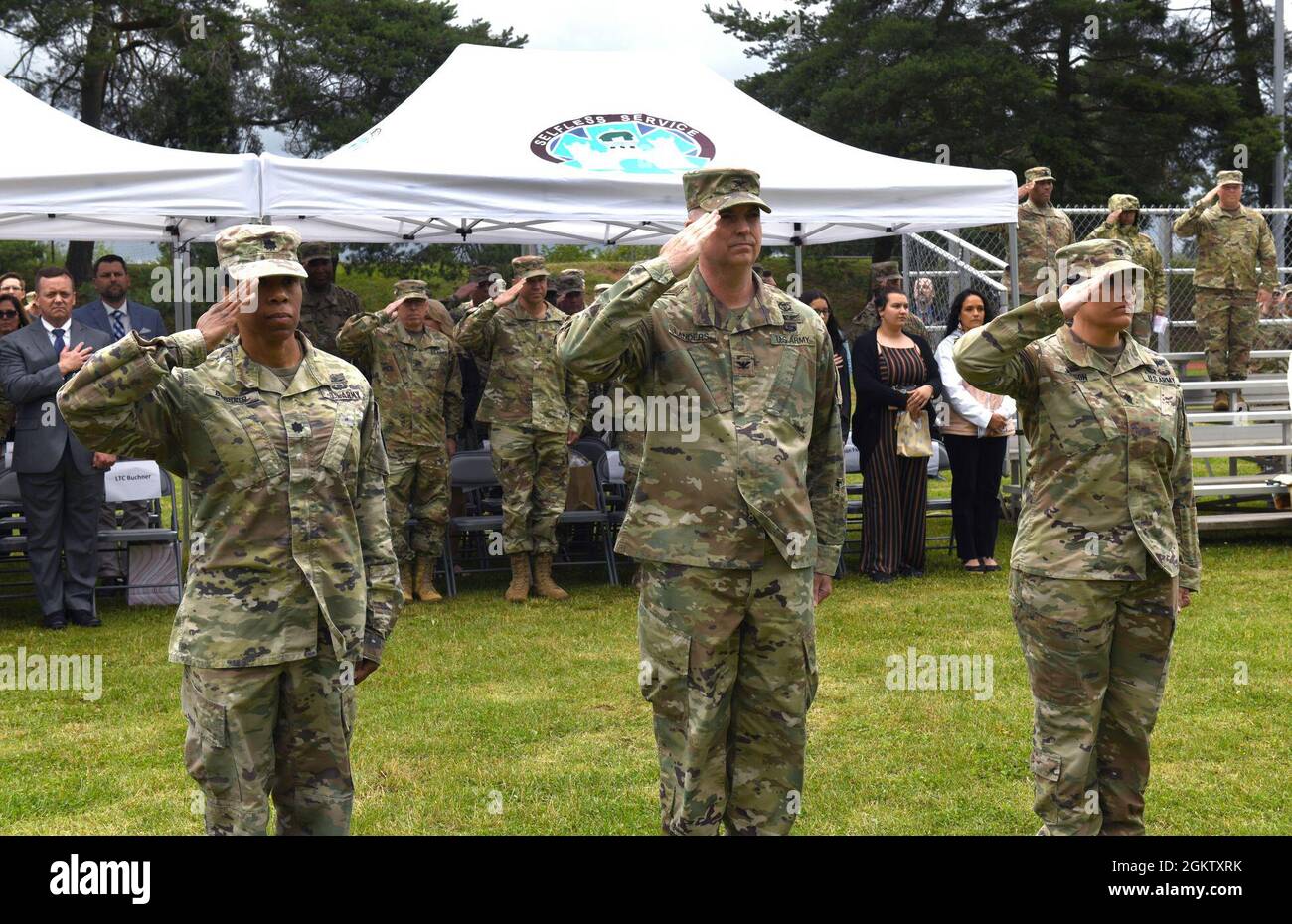 (From Left to Right) U.S. Army Lt. Col. Christina M. Buchner, Landstuhl ...