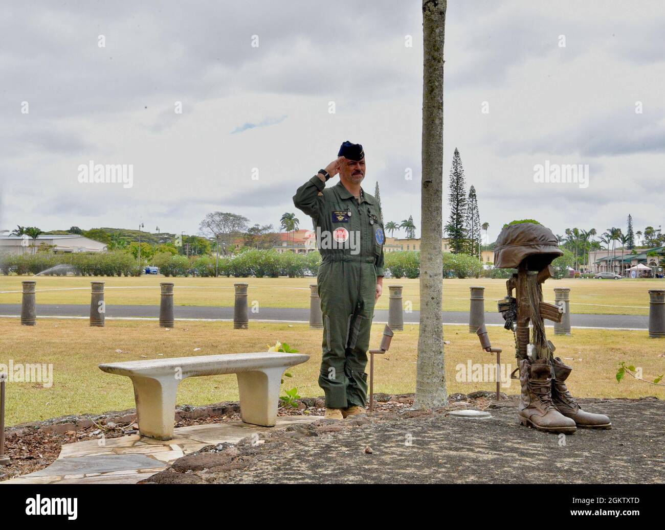 French Air Force Gen. Louis Pena, talks with the members from the 25th ...