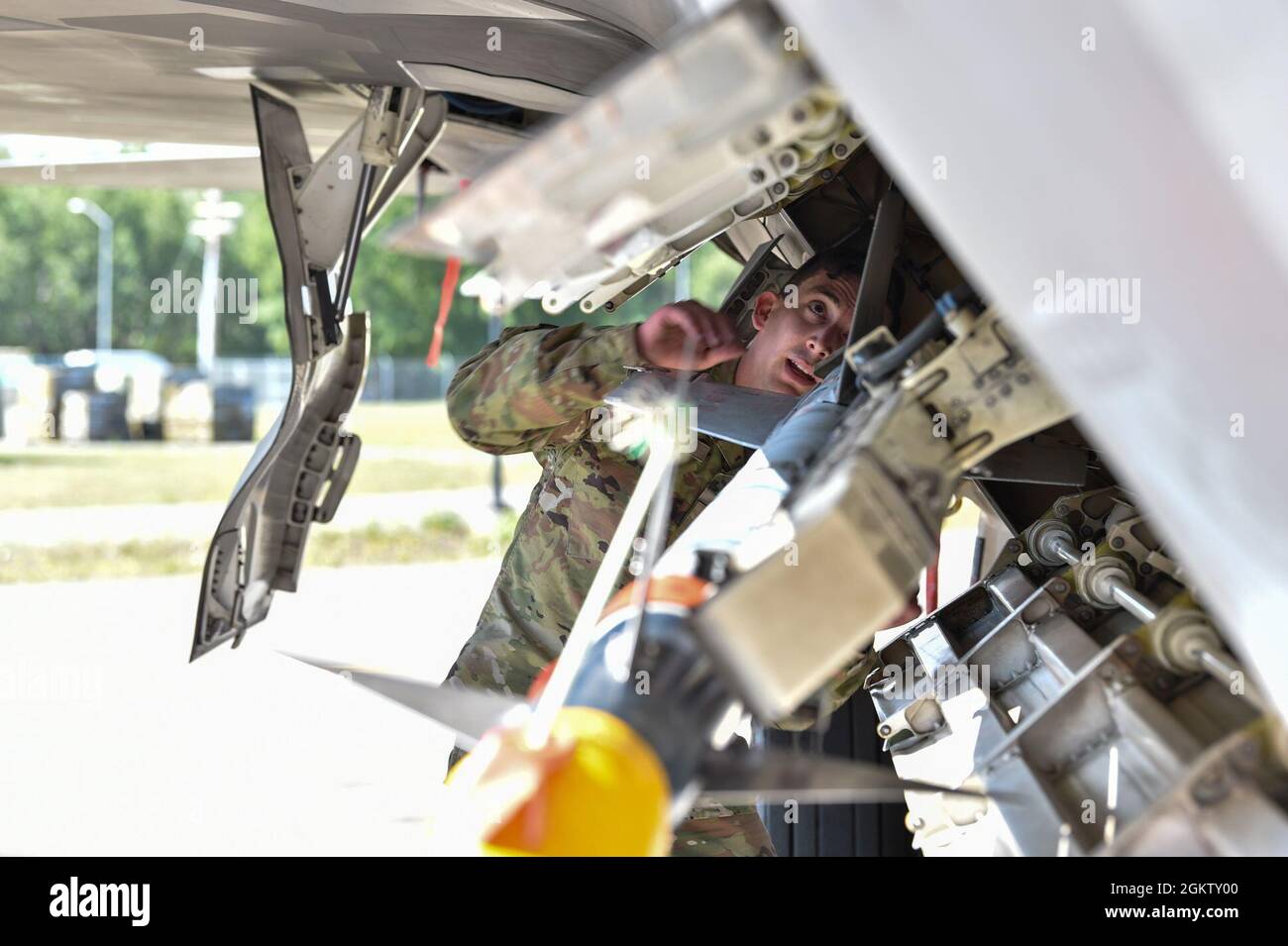 U.S. Air Force Staff Sgt. James Doherty, a 525th Aircraft Maintenance ...