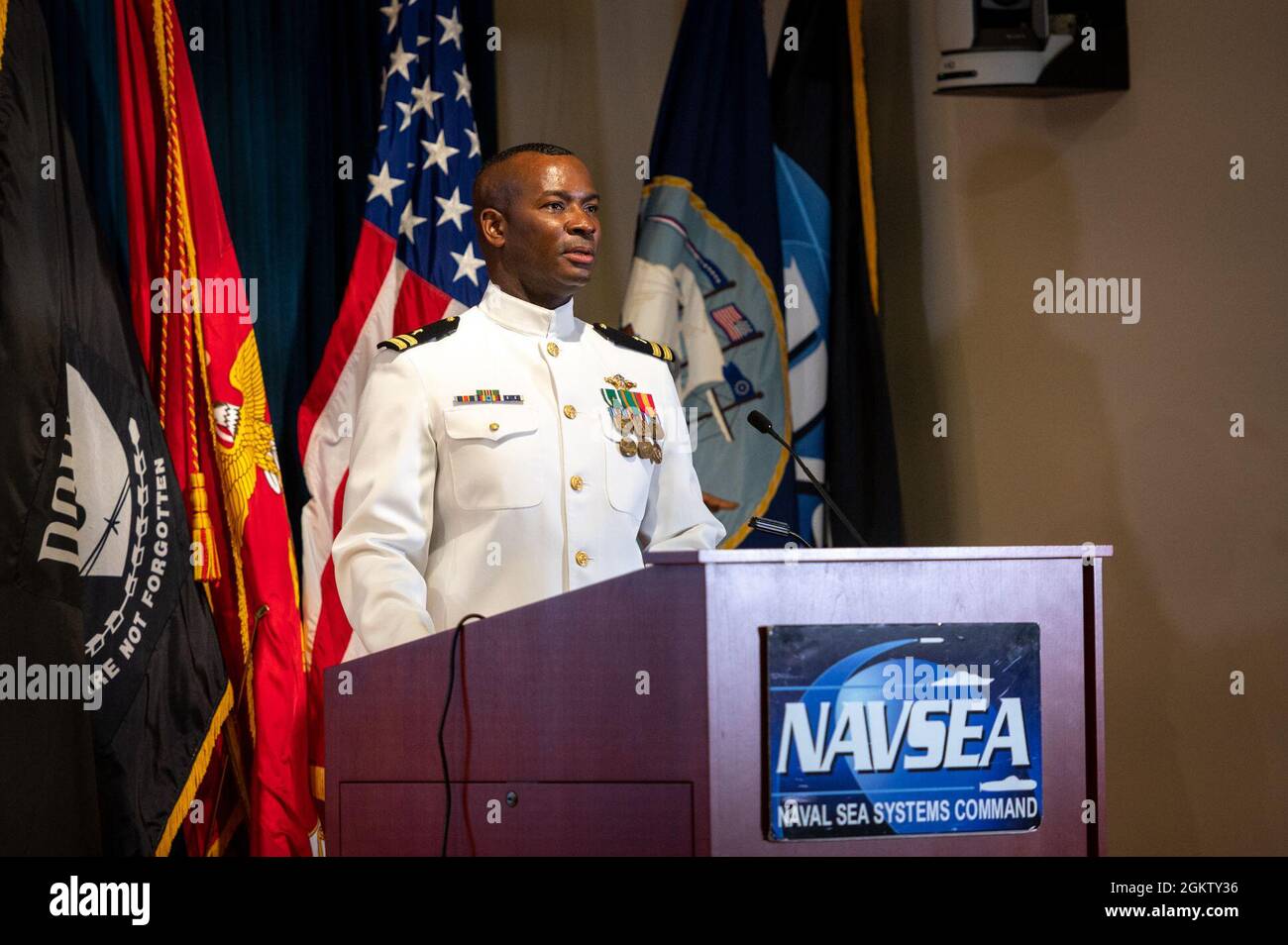 WASHINGTON, DC (July 1, 2021) – The master-of-ceremonies welcomes ...