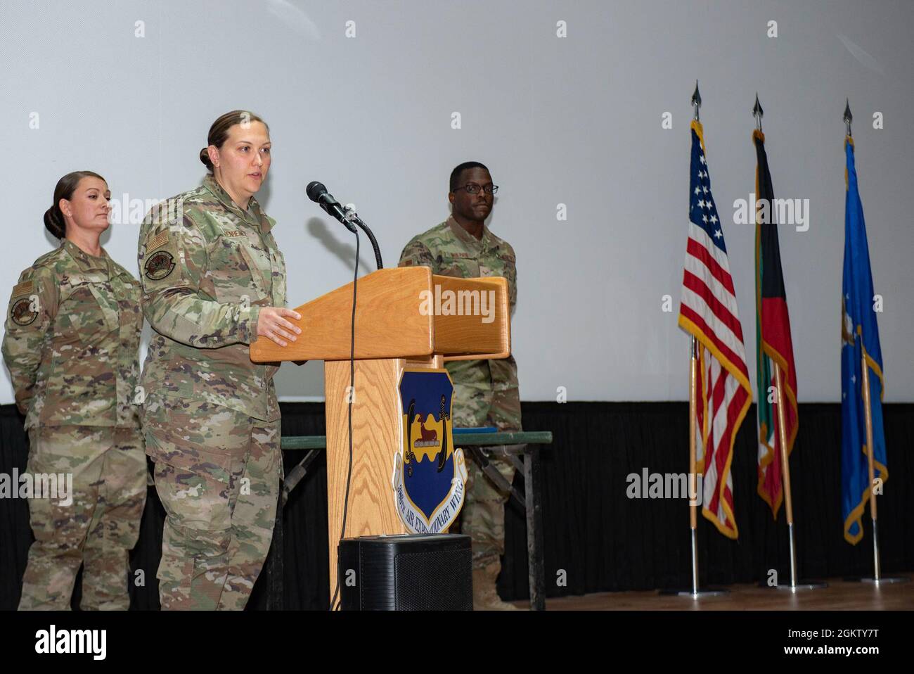U.S. Air Force Maj. Sarah Bodenheimer, 387th Expeditionary Support ...