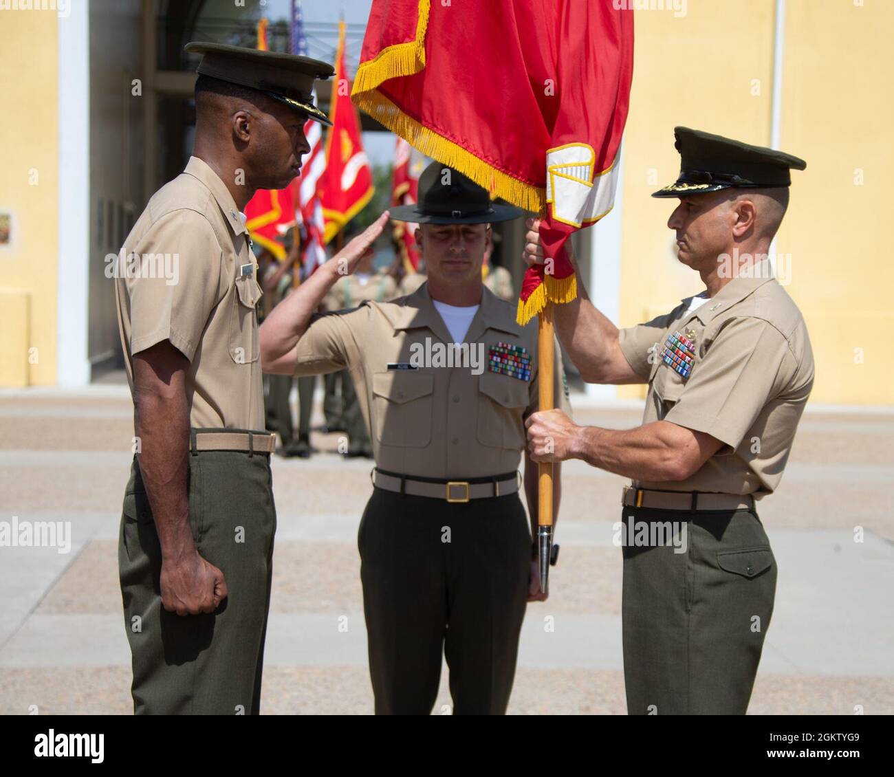 U.S. Marine Corps Col. Matthew J. Palma, the outgoing commanding ...