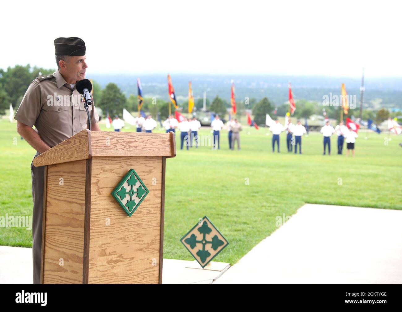 Maj. Gen. Matthew McFarlane, commanding general for the 4th Infantry ...