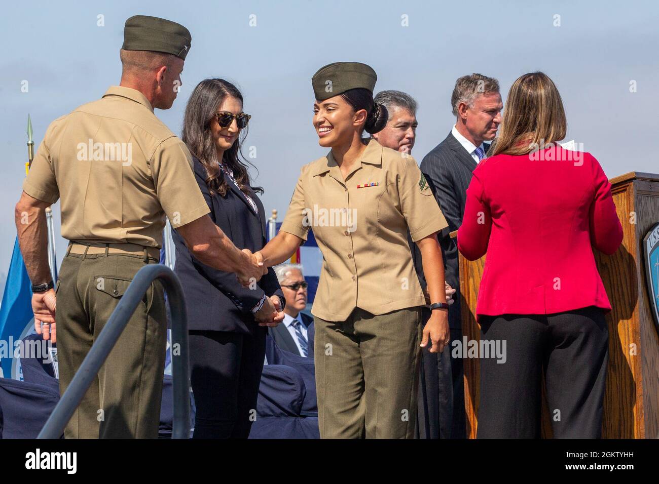 U.S. Marine Col. Daniel Whitley, the commanding officer of Headquarters ...