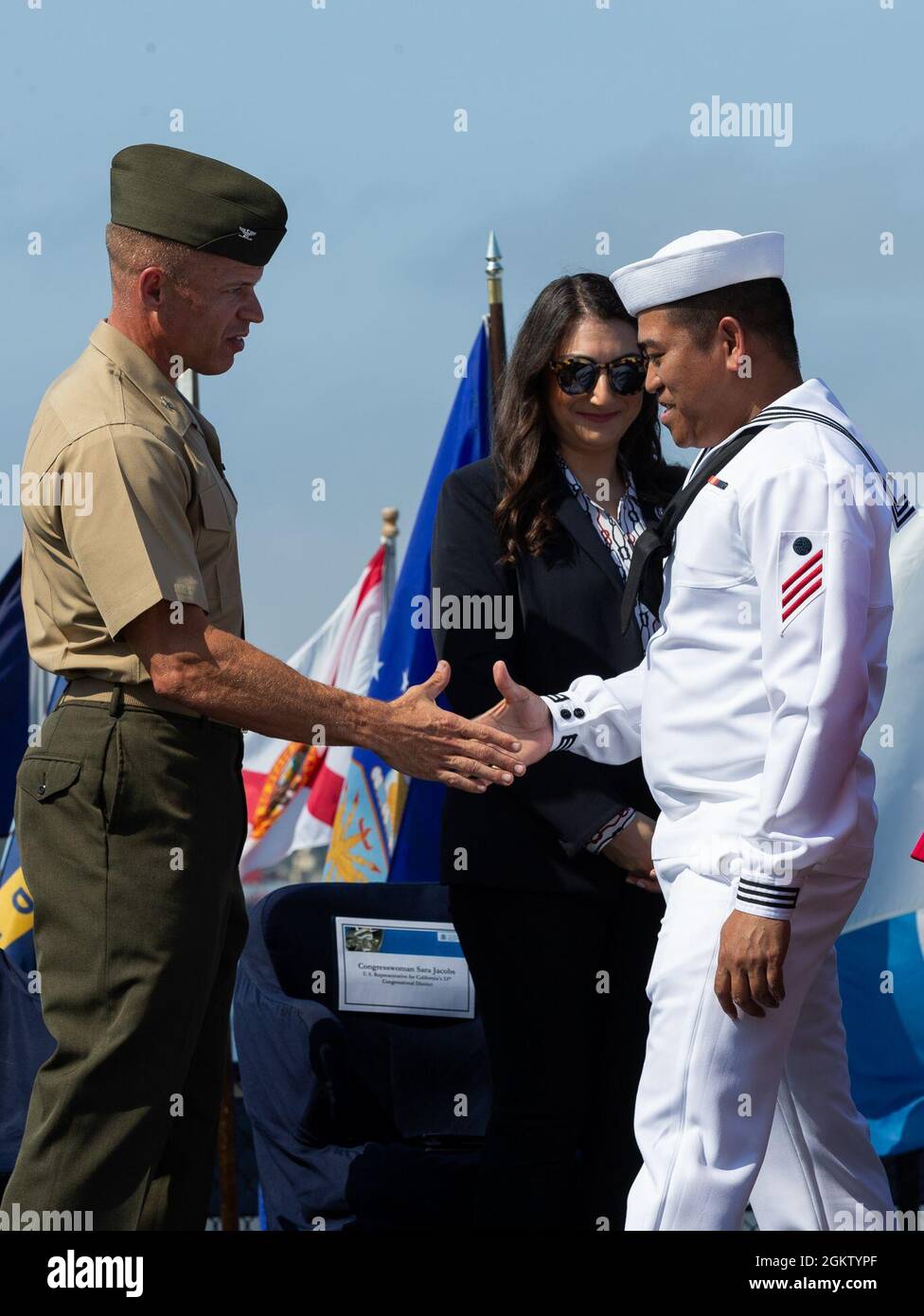 U.S. Marine Col. Daniel Whitley, the commanding officer of Headquarters ...