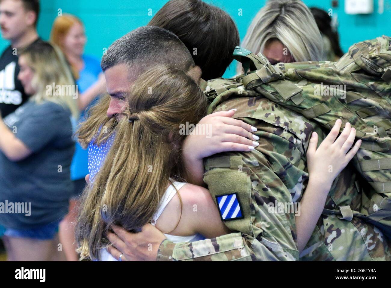 First Sgt. Joshua Greene reunites with his Family during the 1st ...