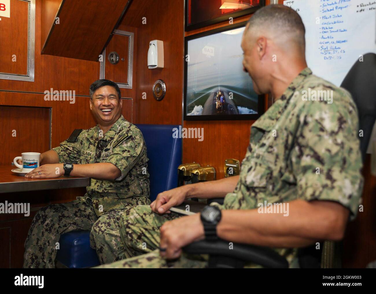 APRA HARBOR, Guam (July 3, 2021) Rear Adm. Butch Dollaga, commander ...