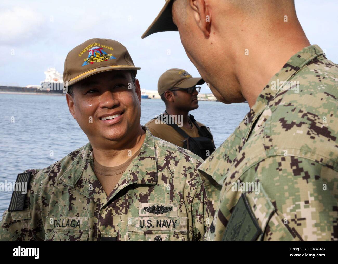 APRA HARBOR, Guam (July 3, 2021) Cmdr. Thomas Bullock, commanding ...