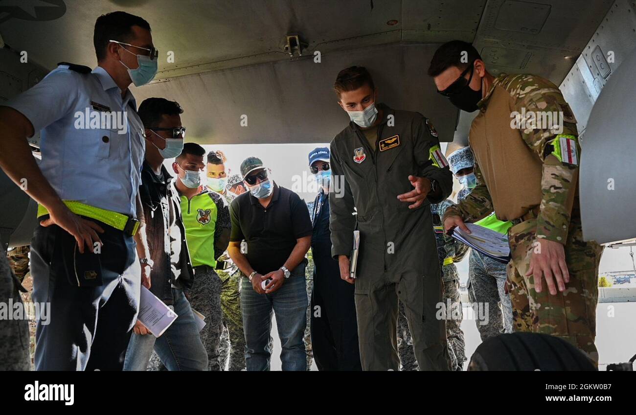 Staff Sgt. Zachary St. Cyr, Relampago VI lead firefighter, discusses ...