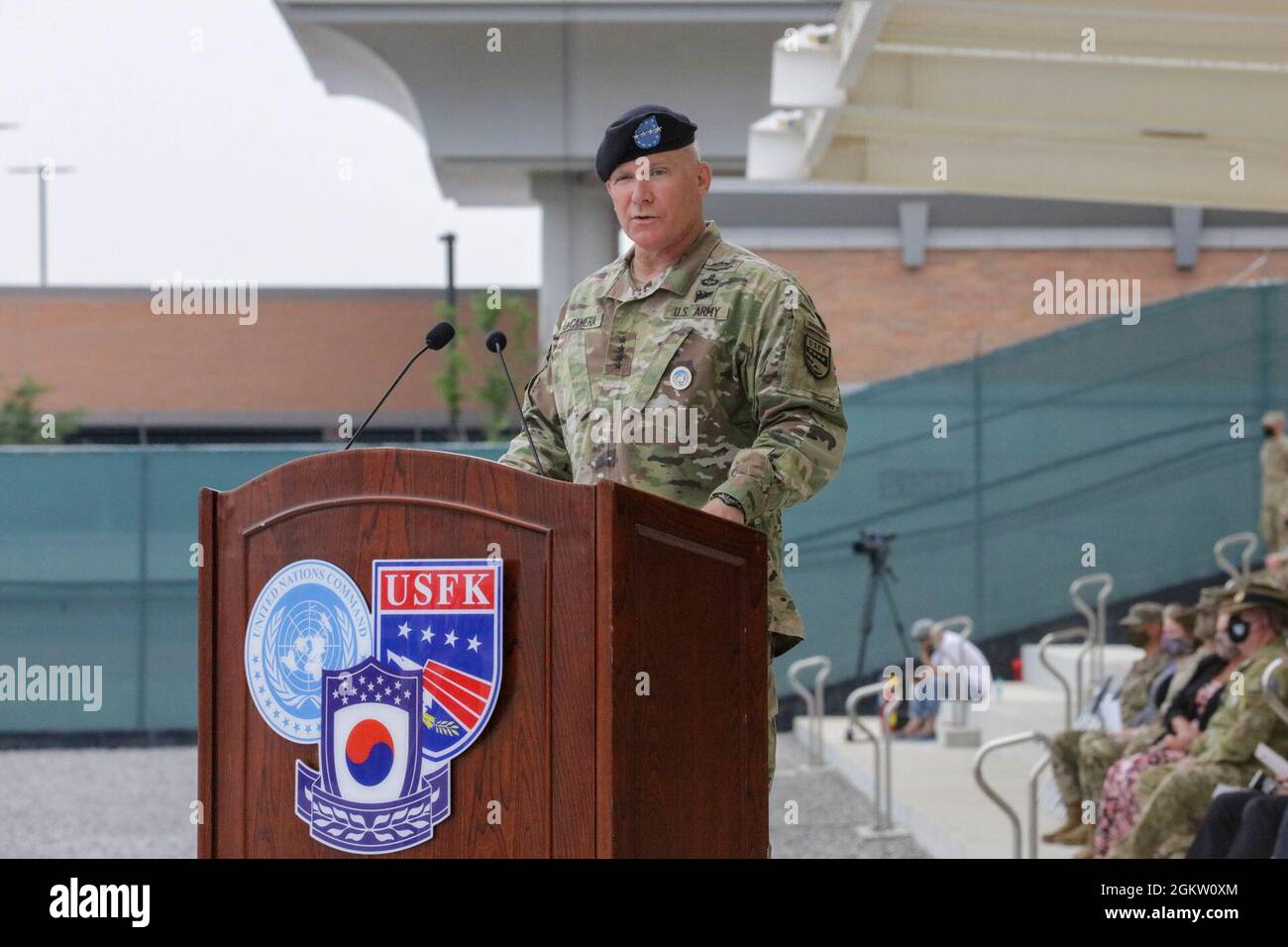 General Paul J. LaCamera provides remarks during the United Nations ...