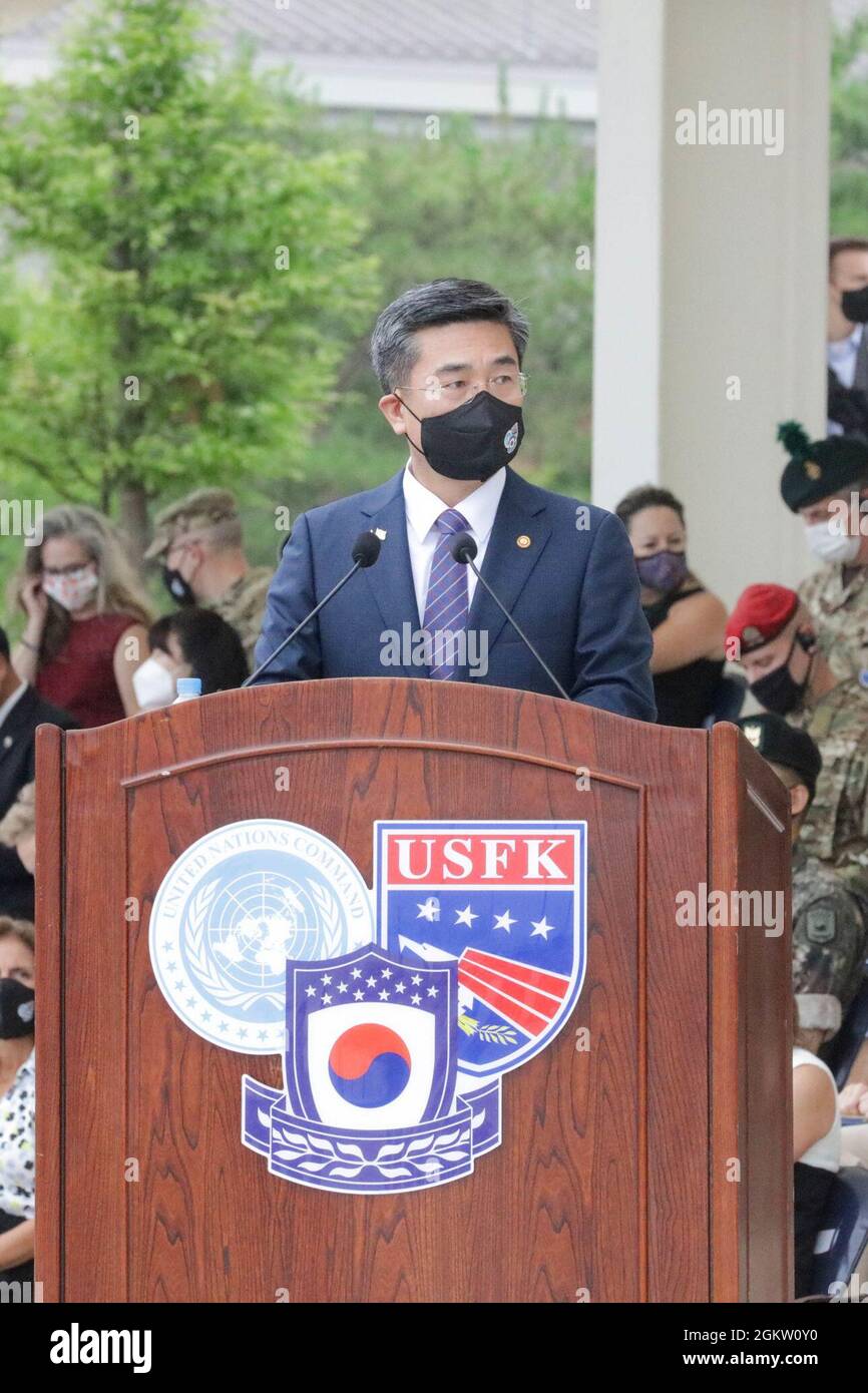 Republic of Korea Minister of National Defense Suh Wook makes remarks ...