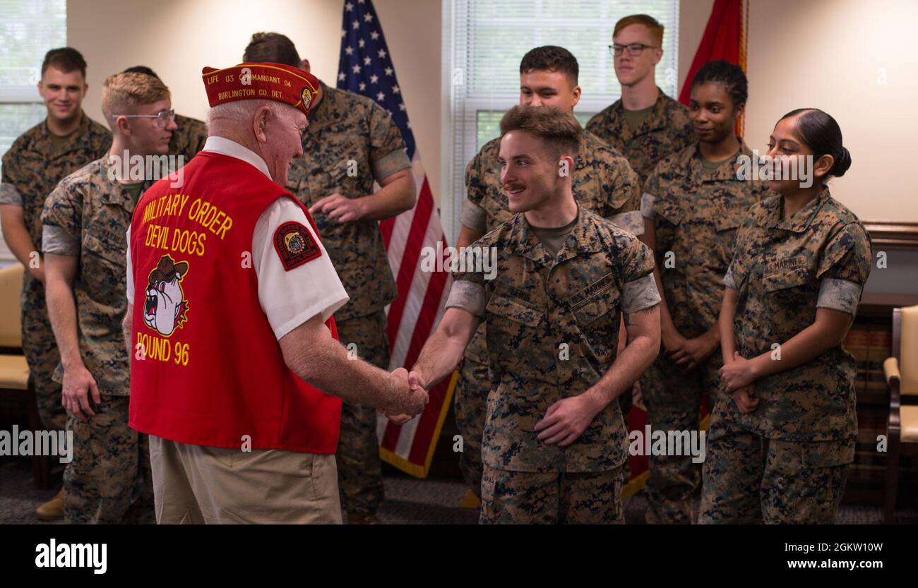 U.S. Marines assigned to Legal Services Support Team thank Marine Corps ...