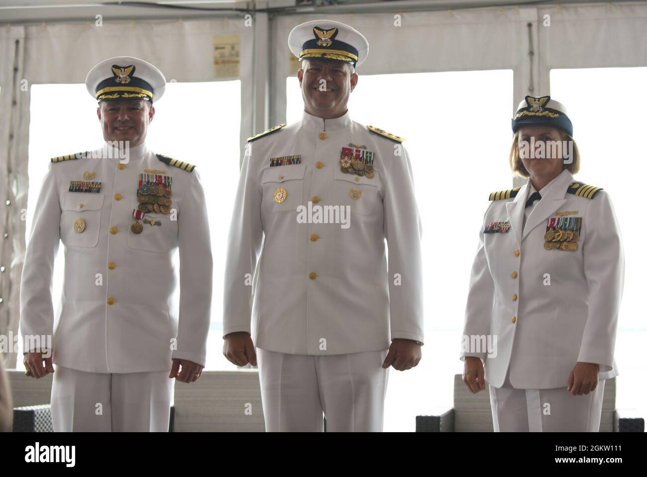 Coast Guard Capt. Kailie J. Benson relieved Capt. Eric J. Doucette as ...