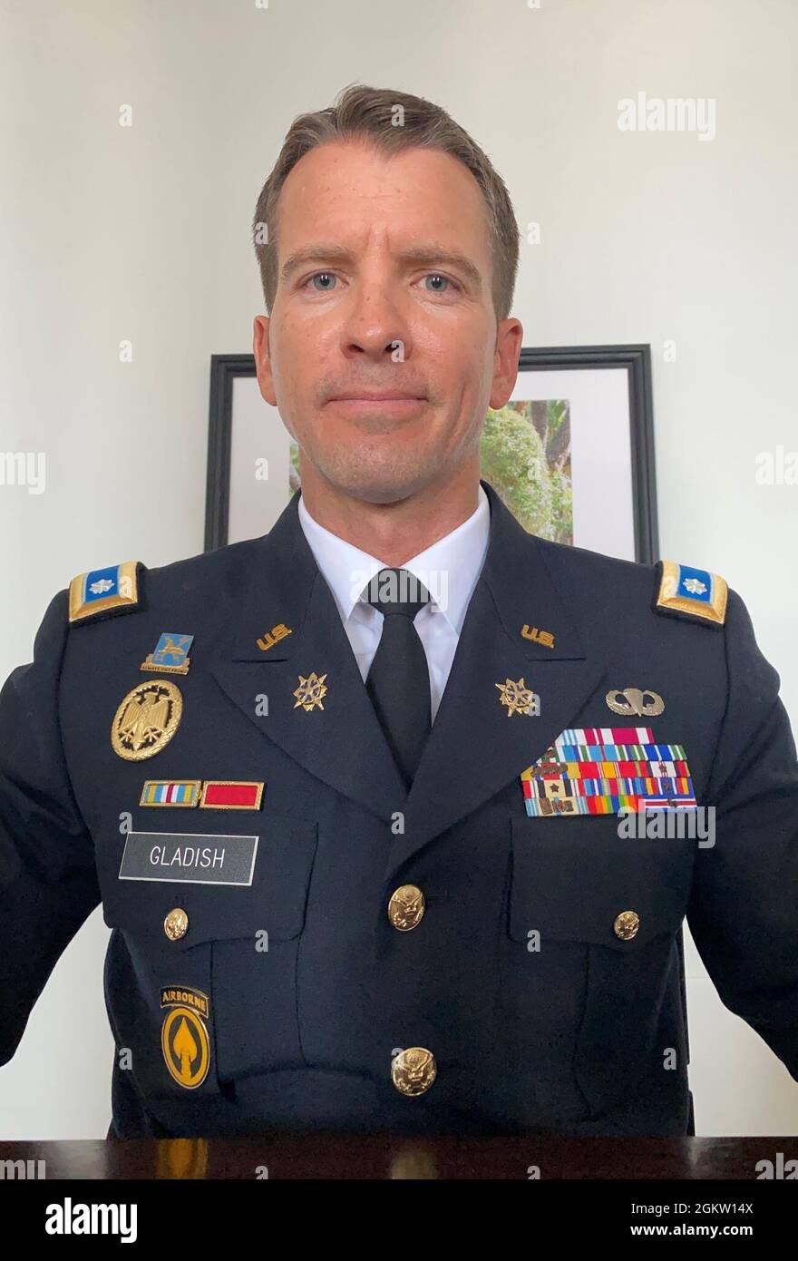 U.S. Army Reserve Lt. Col. David Gladish, commander of the 7th ...