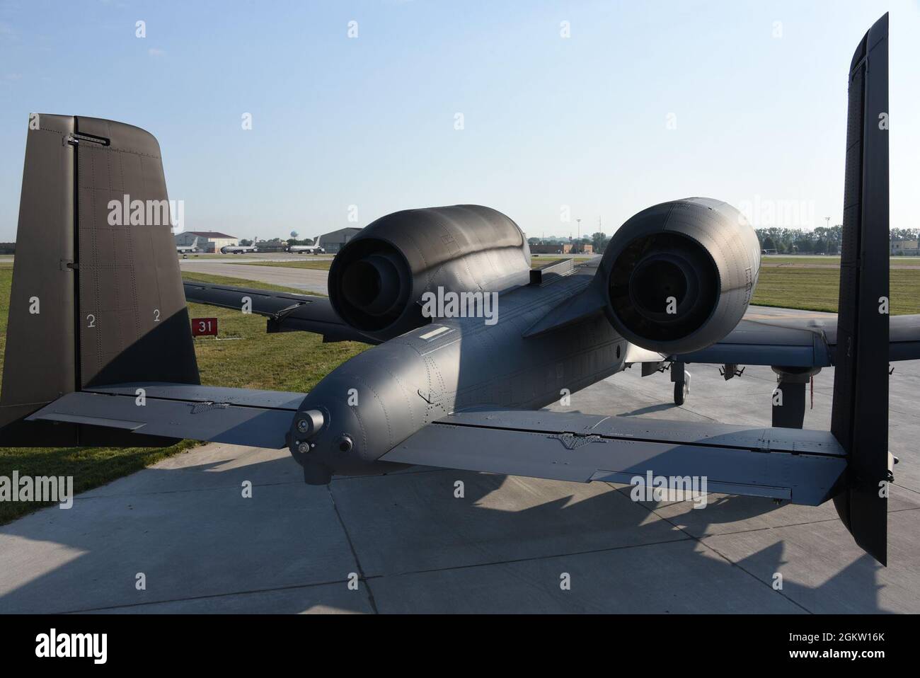 A black and grey U.S. Air Force A-10 Thunderbolt II from the Indiana ...