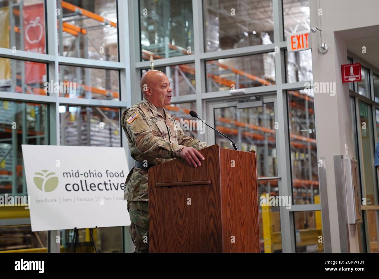 Maj. Gen. John C. Harris Jr., Ohio adjutant general, speaks during the ...
