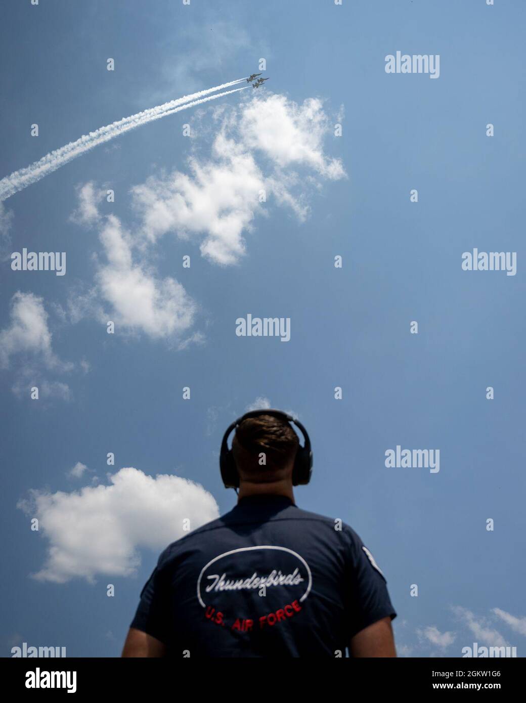 Staff Sgt. Tyler Hosler performs safety observation duties at ...
