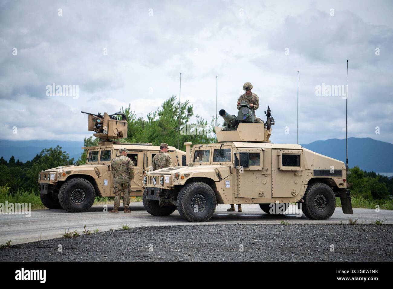 U.S. Army soldiers with 1st Battalion 28th infantry “Black Lions”, gear ...