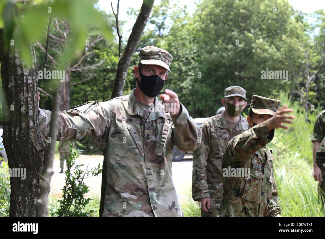 U.S. Army Brig. Gen. JB Vowell, the commander of U.S. Army Japan, and ...