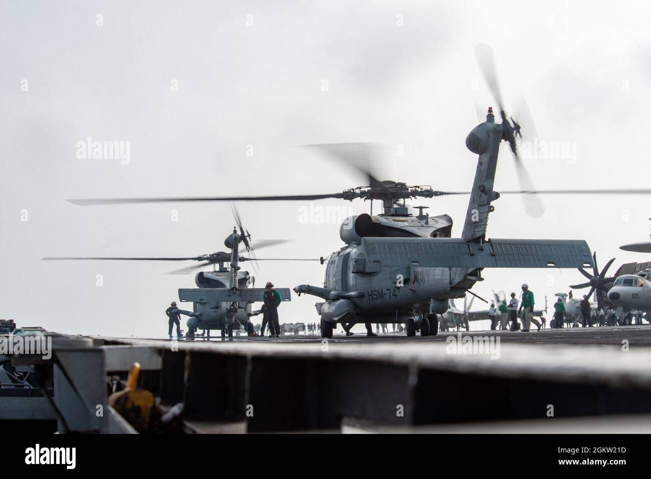 210703-N-DW158-1039 ARABIAN SEA (July 3, 2021) – MH-60R Sea Hawk ...