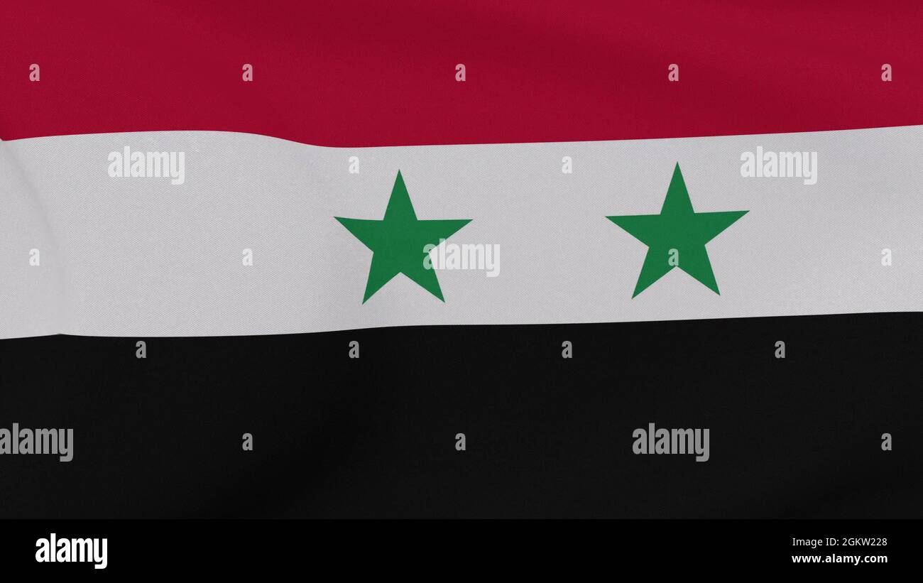 flag Syria patriotism national freedom, 3D illustration Stock Photo - Alamy