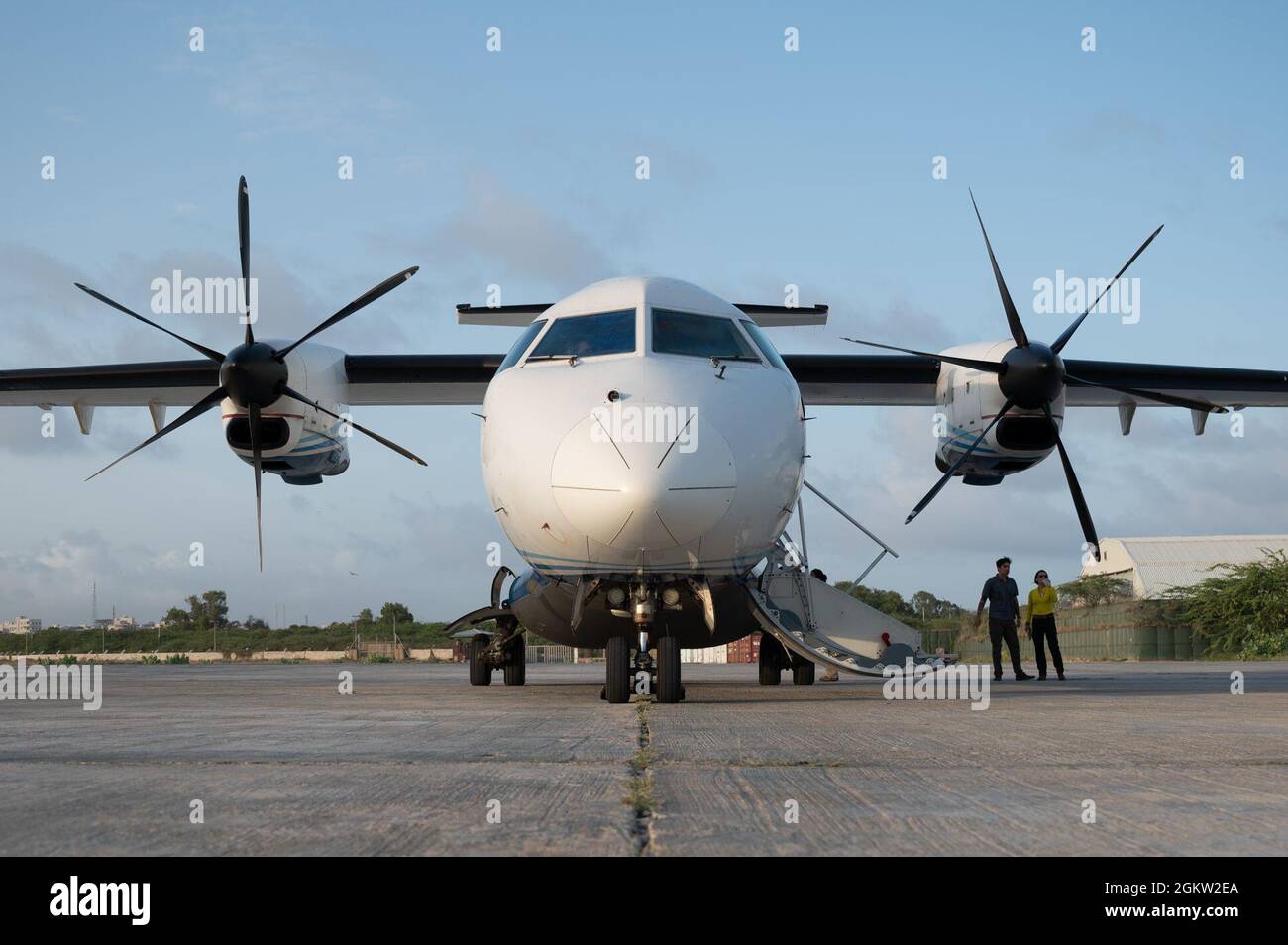 U.S. Airmen assigned to the Special Operations Task Force-East Africa ...