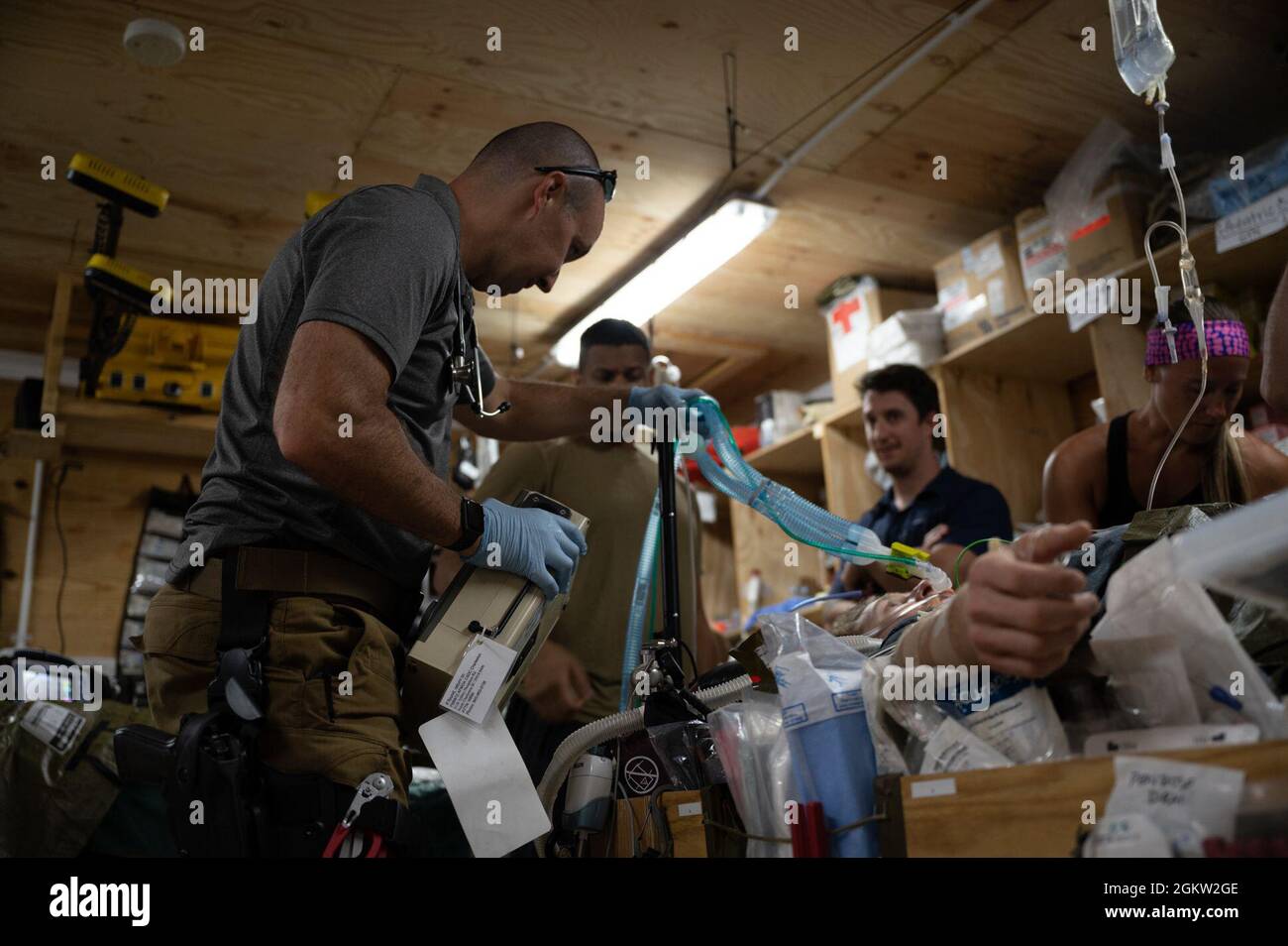 U.S. Airmen assigned to the Special Operations Task Force-East Africa ...