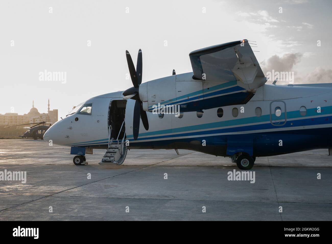 U.S. Airmen assigned to the Special Operations Task Force-East Africa ...