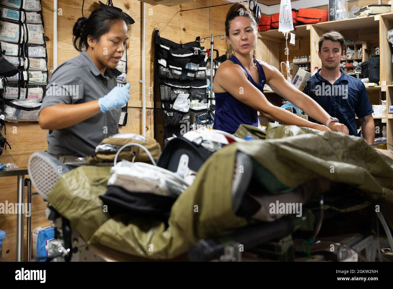 U.S. Airmen assigned to the Special Operations Task Force-East Africa ...
