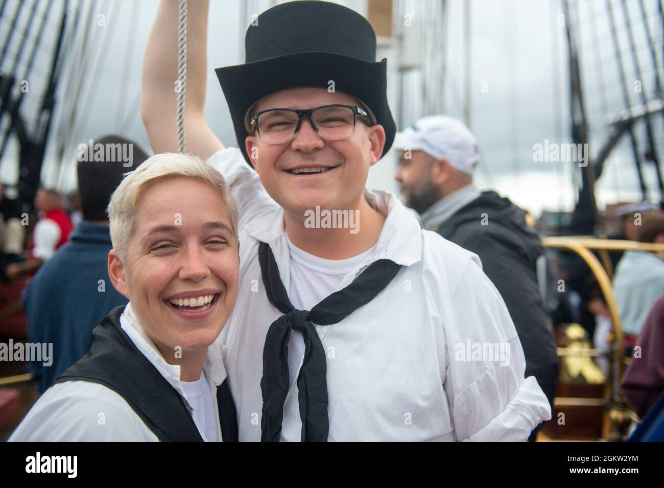 BOSTON (July 4, 2021) Quartermaster 2nd Class Rachel Dill, a native of ...