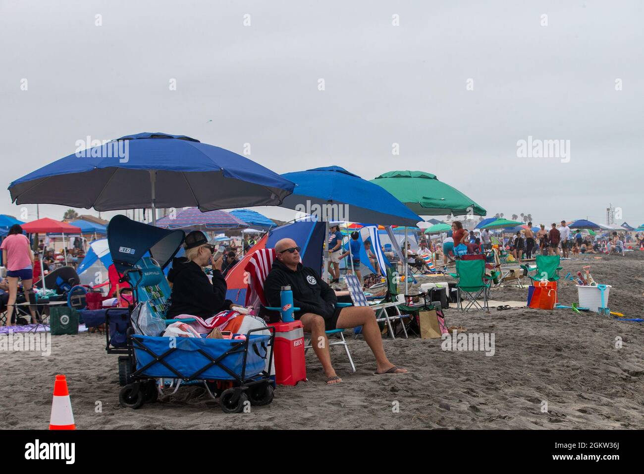 Marines, family members and guests gather for the Fourth of July Beach ...