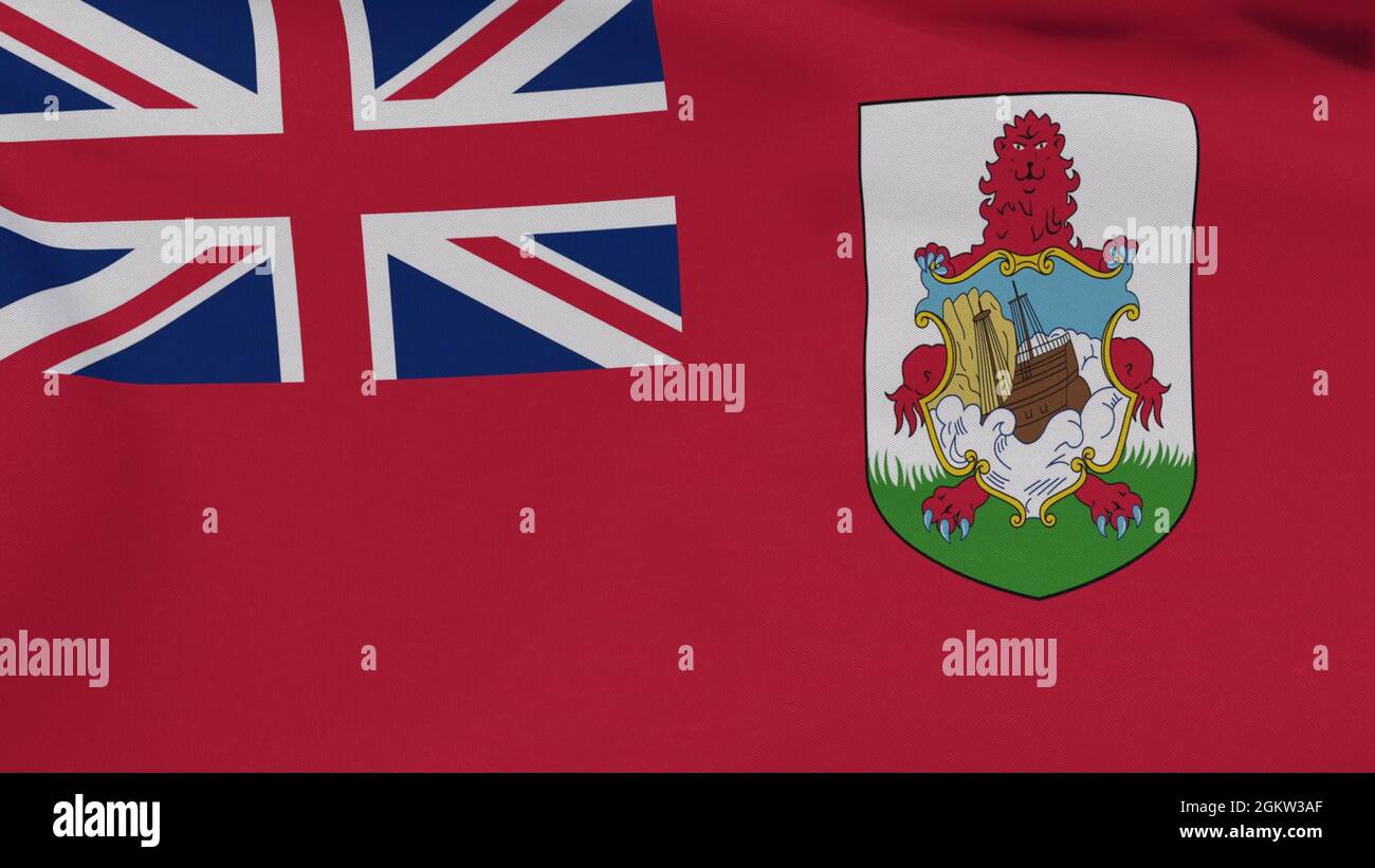 flag Bermuda patriotism national freedom, 3D illustration Stock Photo ...