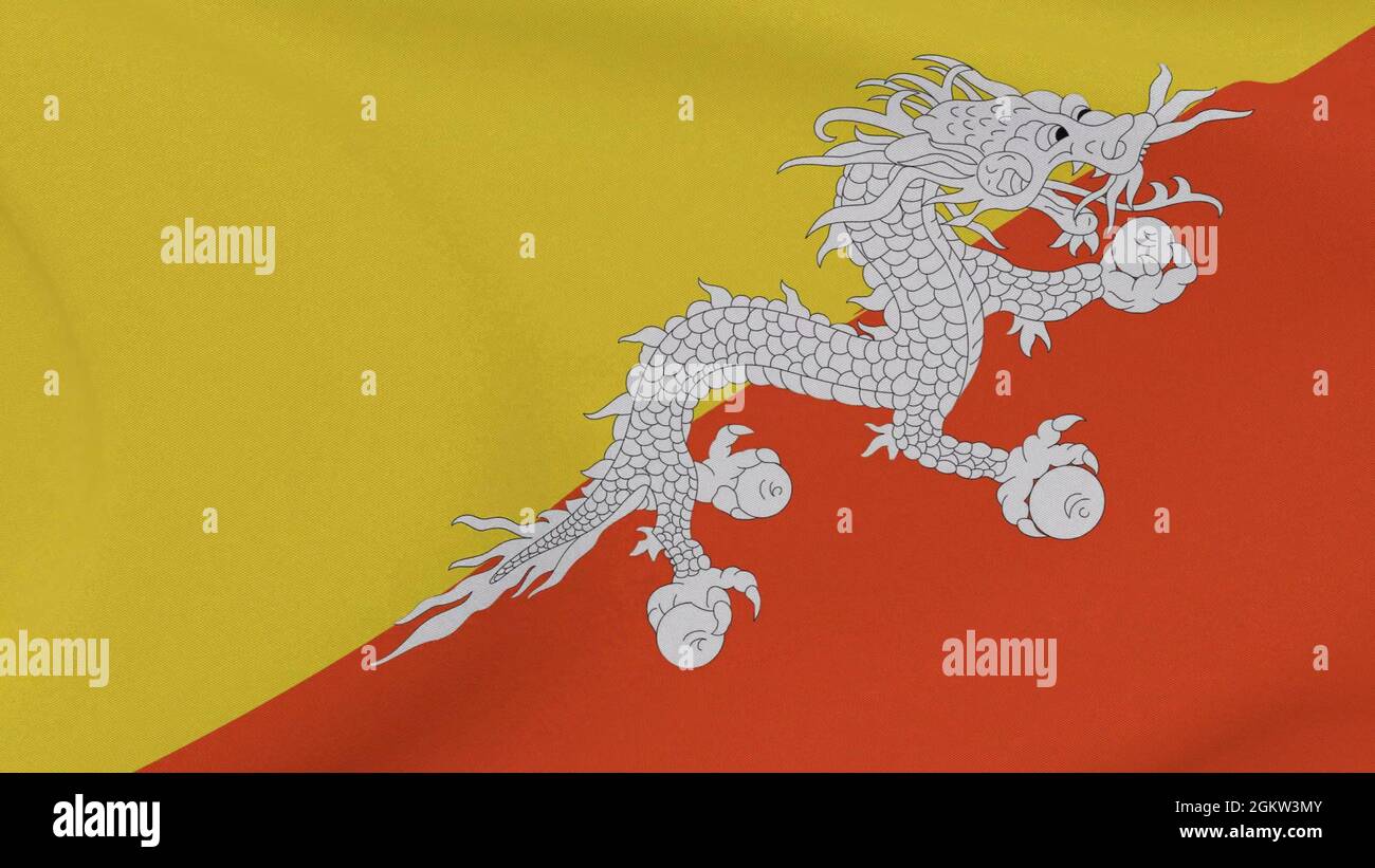 flag Butane patriotism national freedom, 3D illustration Stock Photo ...