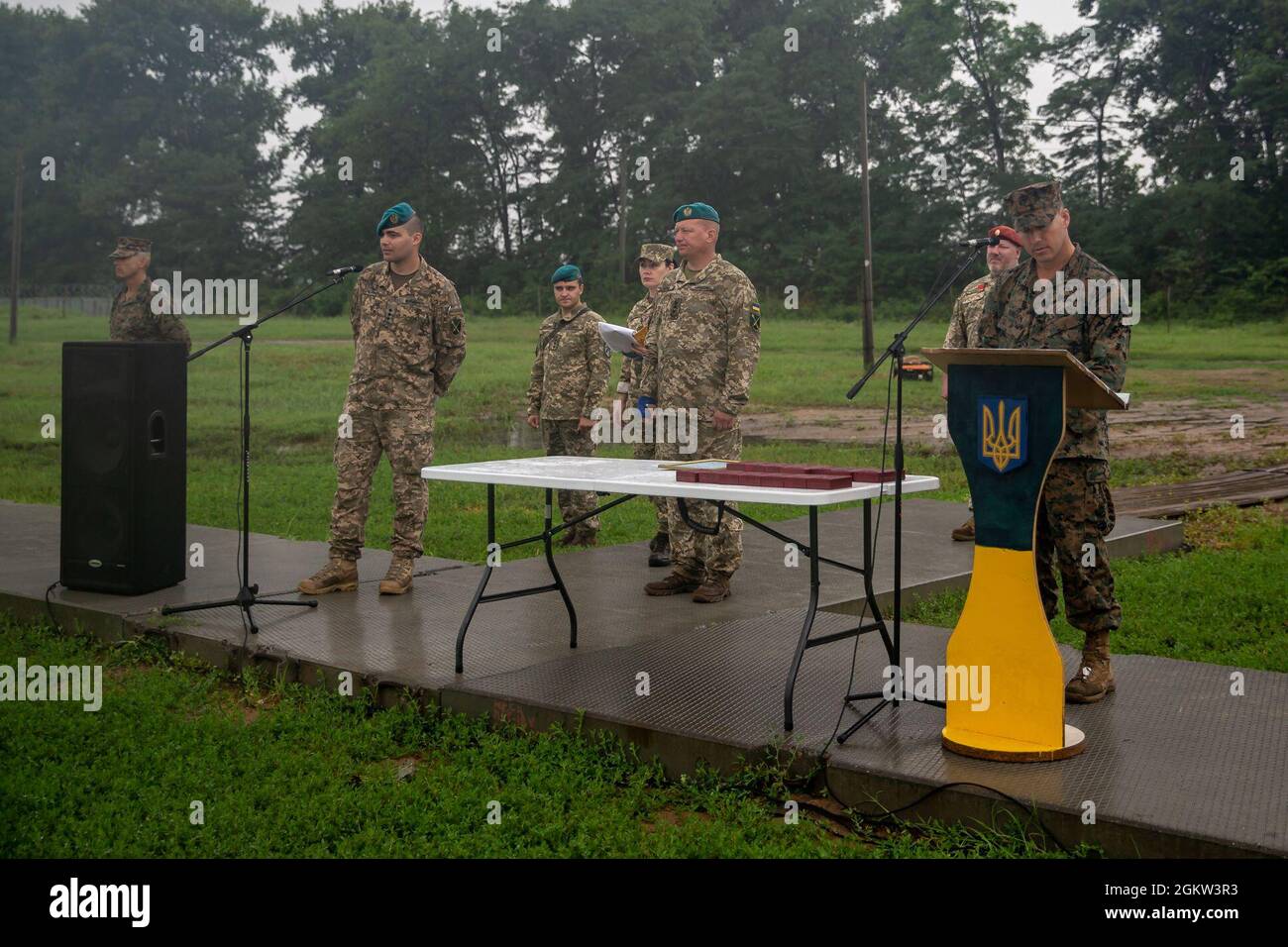 U.S. Marine Corps Lt. Col. Mastin Robeson the battalion commander with ...