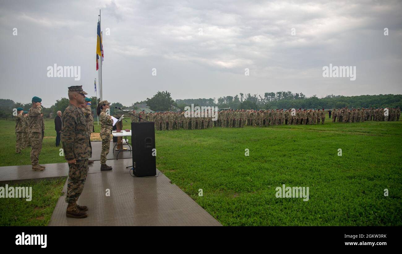 U.S. Marine Corps Sgt. Maj. Michael Castillo the battalion sergeant ...