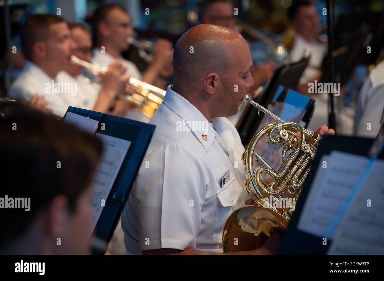 Chief Musician Jason Ayoub from Allen, Texas, performs with the U.S ...
