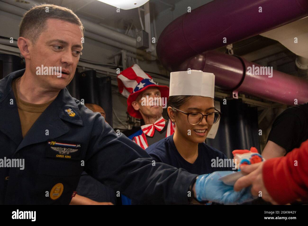 210704-N-UF592-1038 ARABIAN SEA (July 4, 2021) - CMDCM Christopher King ...