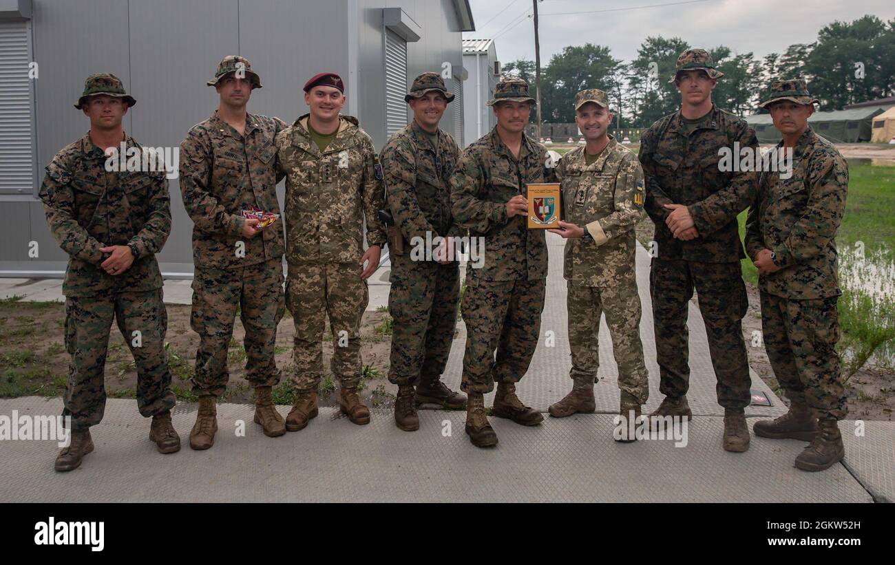 U.S. Marine Corps leadership with 1st Battalion, 6th Marine Regiment ...